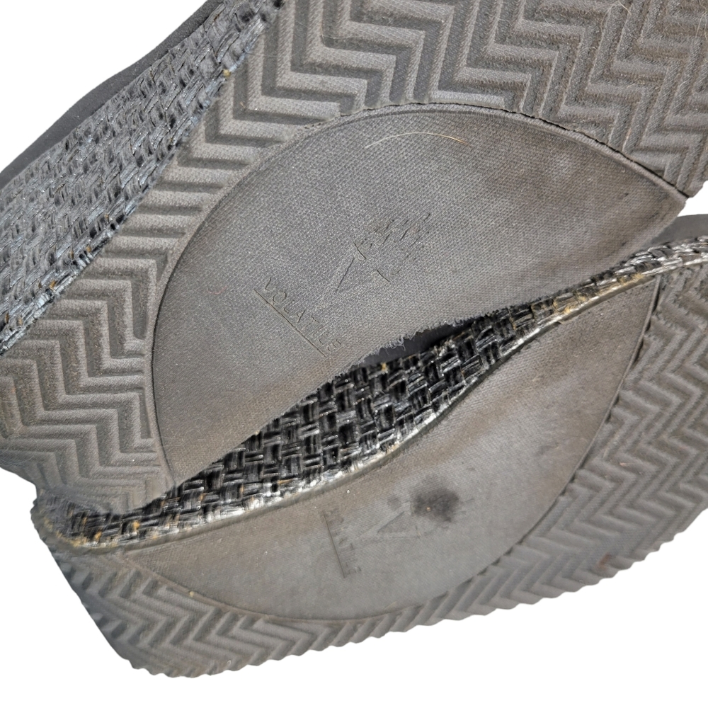 Volatile Silver Basket Weave Platform Thong Sandals S… - Gem